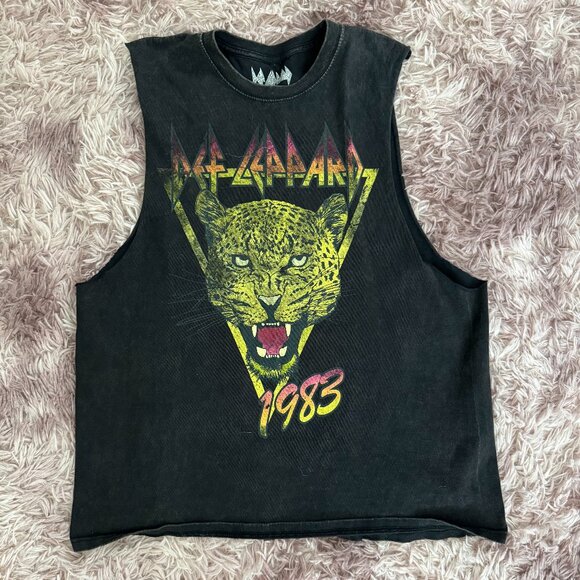 Def Leppard | Tops | Def Leppard 983 Graphic Muscle Tank Top | Poshmark